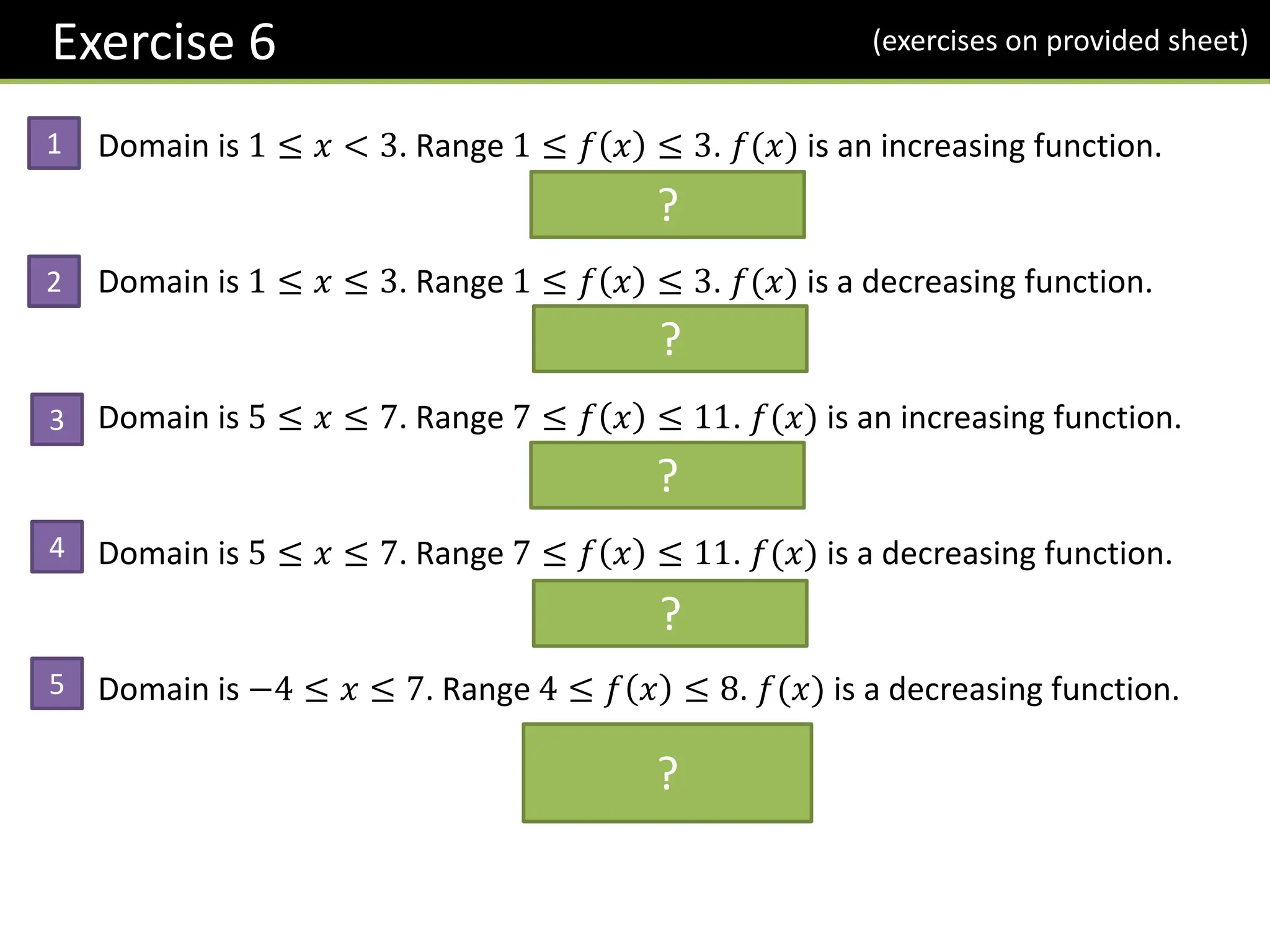 Functions ppt Dr Frost Maths Mixed questions | PPTX