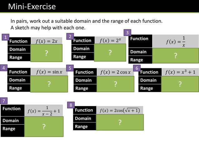 Functions ppt Dr Frost Maths Mixed questions | PPTX | Education