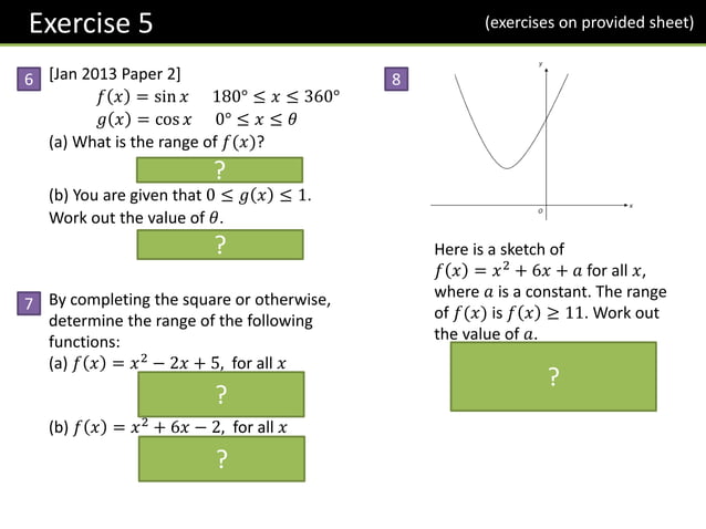 Functions Ppt Dr Frost Maths Mixed Questions Ppt 