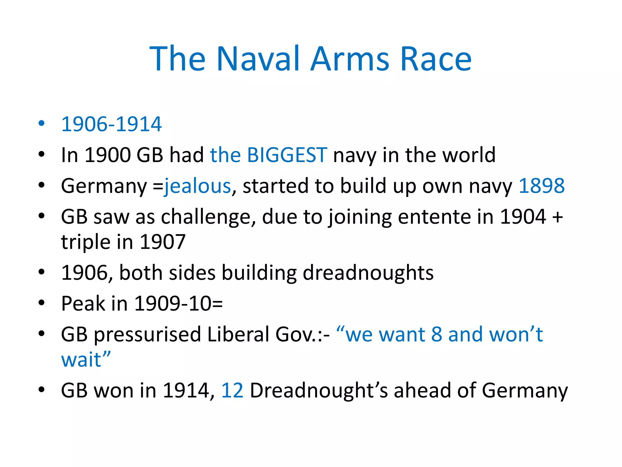 GCSE HISTORY CAUSES OF WW1 + 2 | PPTX
