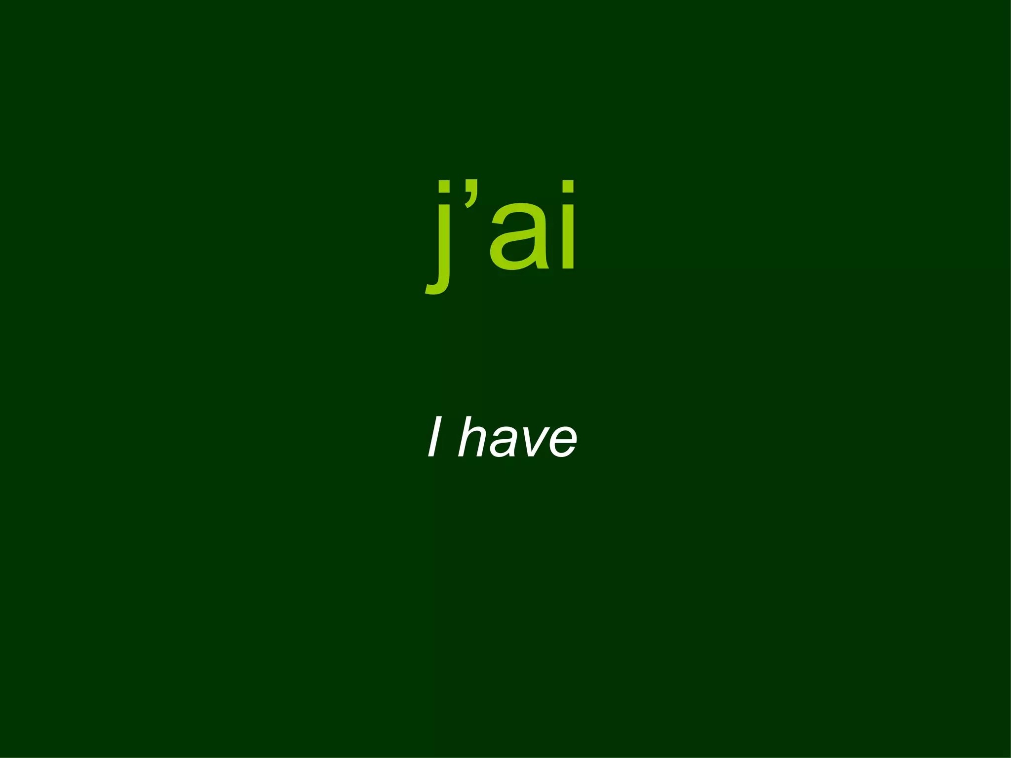 GCSE avoir conjugation revision | PPT