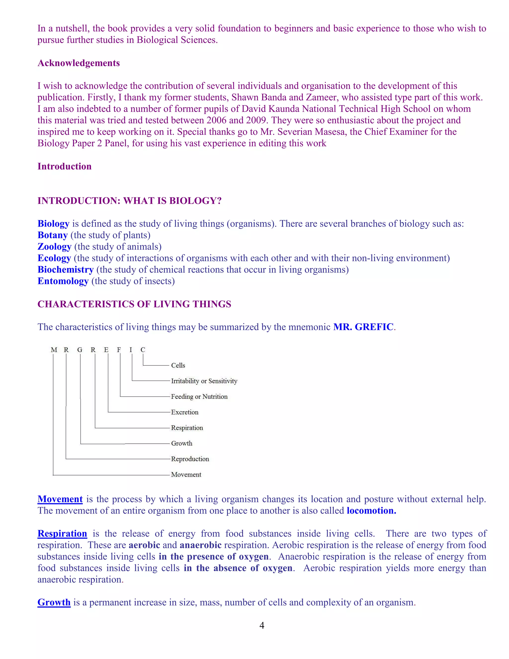 ZASE BIOLOGY TEXTBOOK GRADE 10-12 | PDF