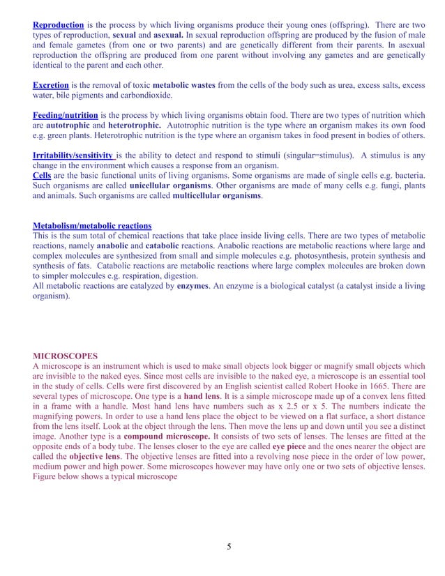 ZASE BIOLOGY TEXTBOOK GRADE 10-12 | PDF