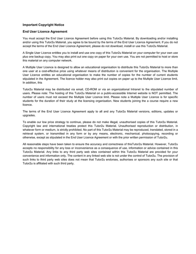 Gcse business studies revision notes | PDF