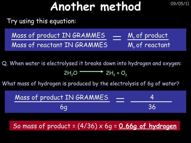 Gcse c5 reacting masses revision | PPT | Chemistry | Science