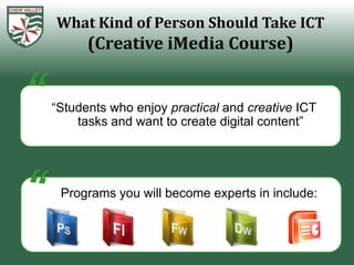 Gcse computing vs ict (creative i media) | PPTX | Secondary Education ...