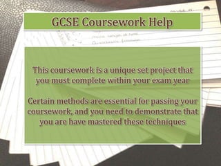 Gcse coursework help | PPT