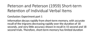 gcse edexcel memory topic overview powerpoint | PPTX