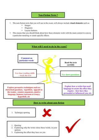 Revision Booklet for GCSE English Unit 1 Exam | PDF | Educational ...