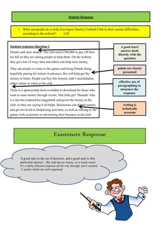 Revision Booklet for GCSE English Unit 1 Exam | PDF | Educational ...
