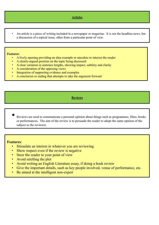 Revision Booklet for GCSE English Unit 2 Exam | PDF