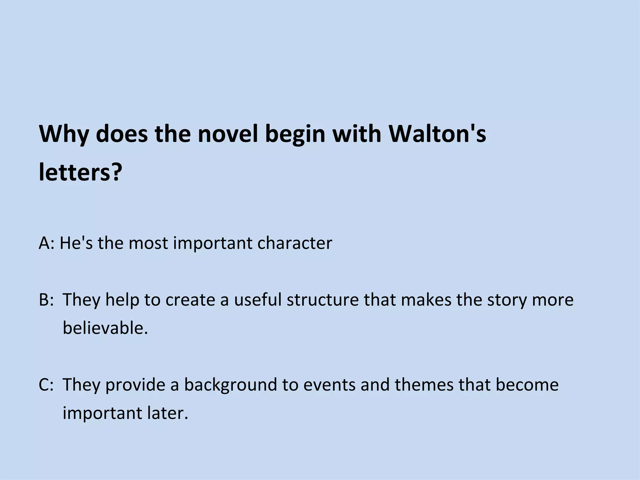 Gcse english literature Frankenstein plot | PPT