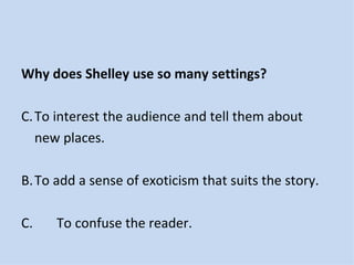 Gcse english literature Frankenstein plot | PPT