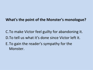 Gcse english literature Frankenstein plot | PPT