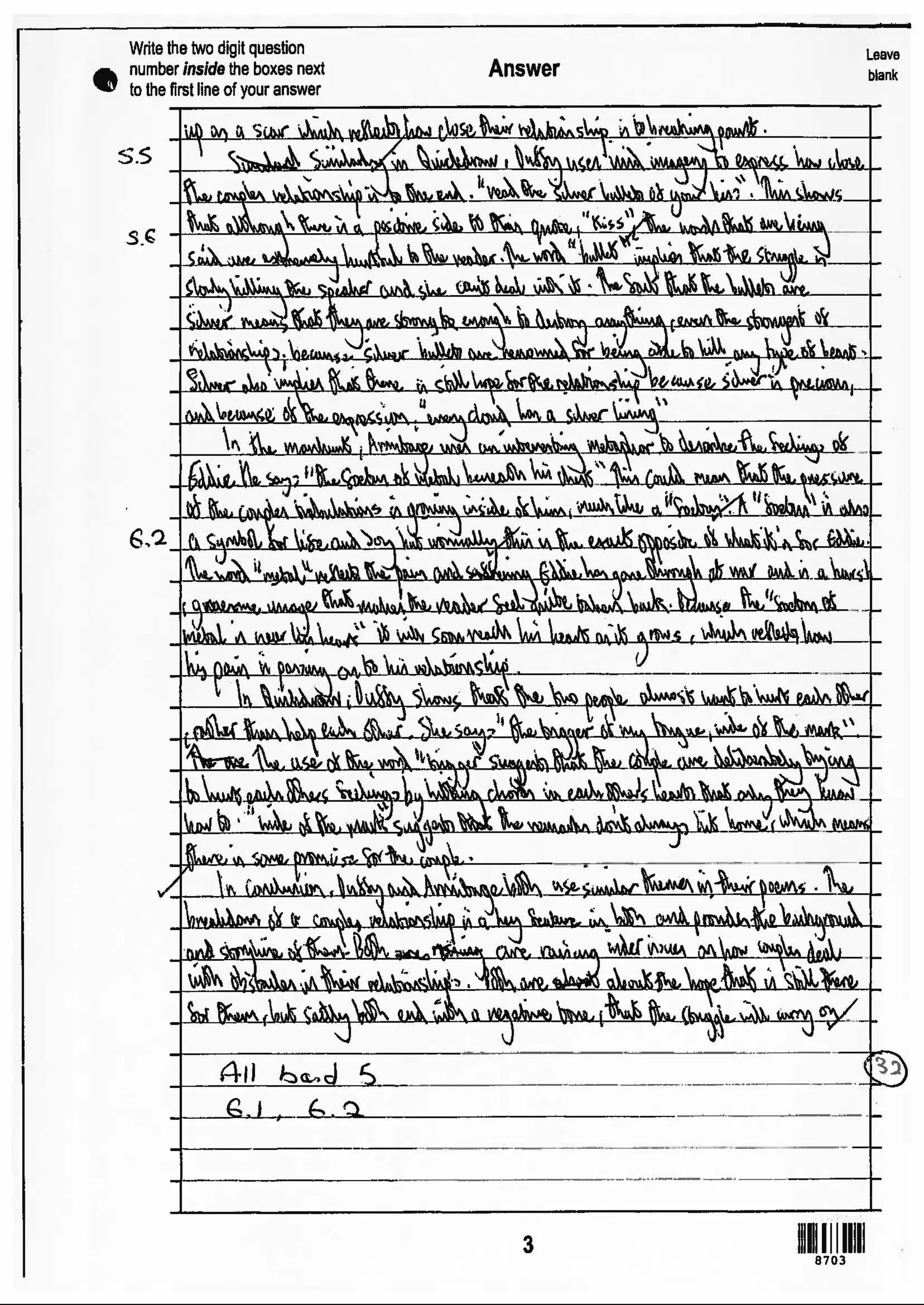 Gcse english literature_2_h_(s5)_band_6_v2[1] | PDF