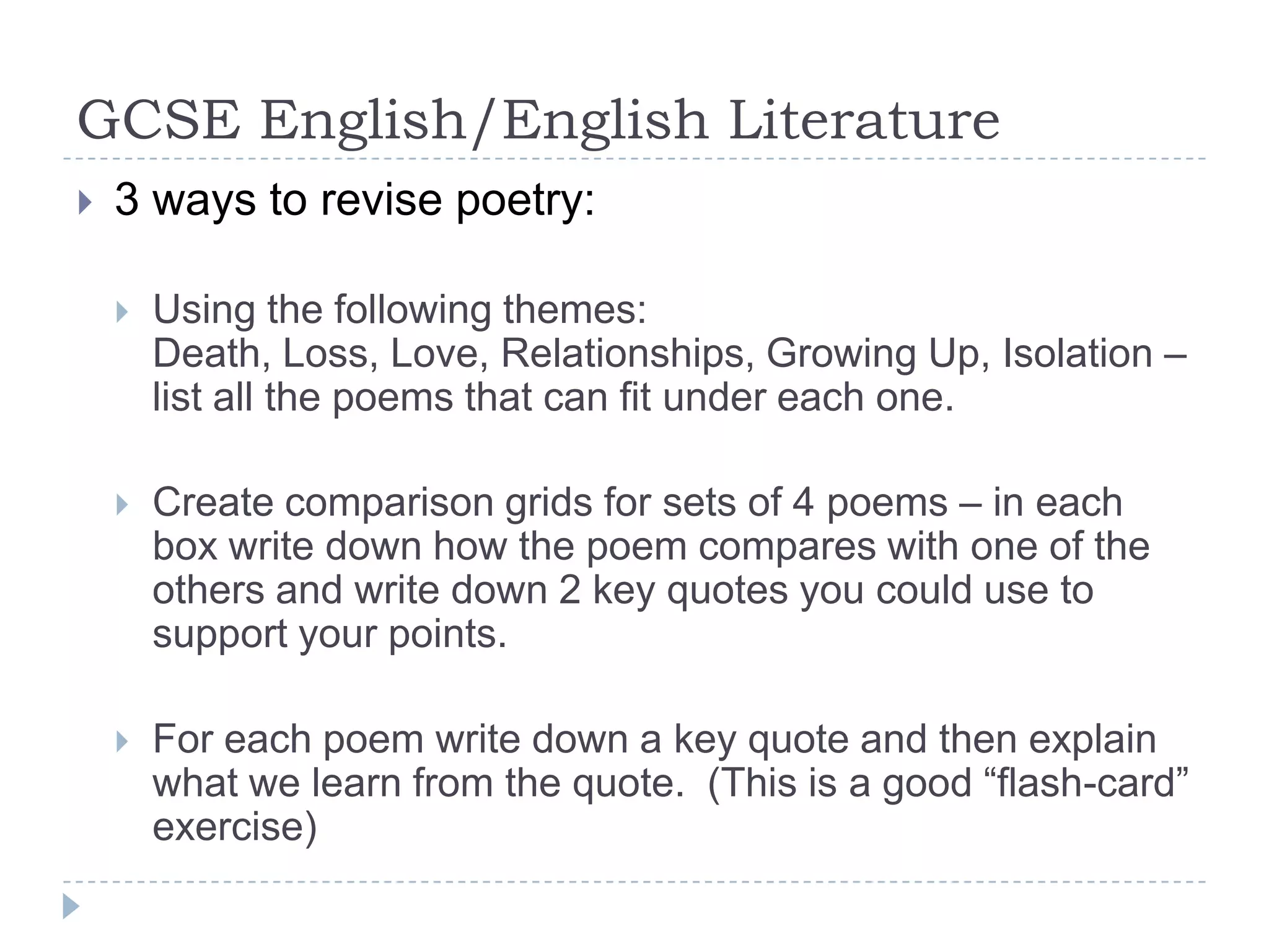 Gcse English Online Presentation | PPTX