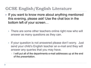 Gcse English Online Presentation | PPT