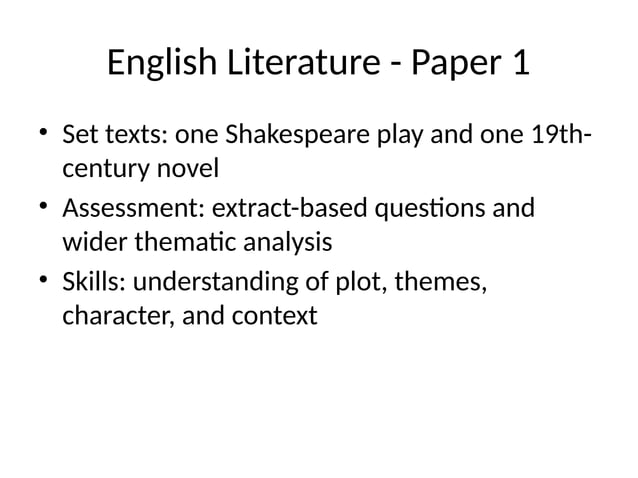 GCSE_English_Overview.pptx tutorials grade 10 | PPTX