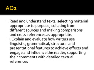 Gcse english reading | PPTX