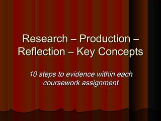 Gcse evidence research steps assgmt1 | PPT