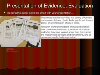 Gcse evidence research steps assgmt1 | PPT