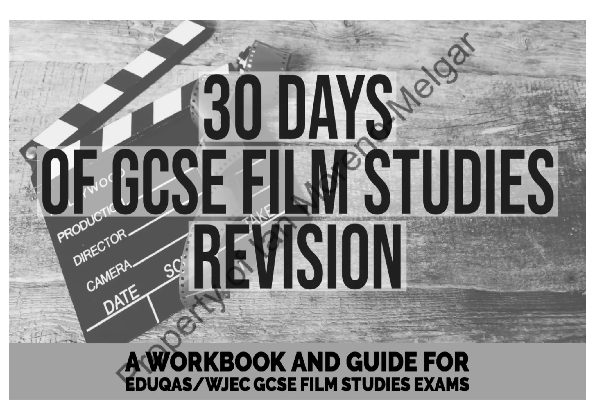GCSE Film Studies Revision booklet | PDF