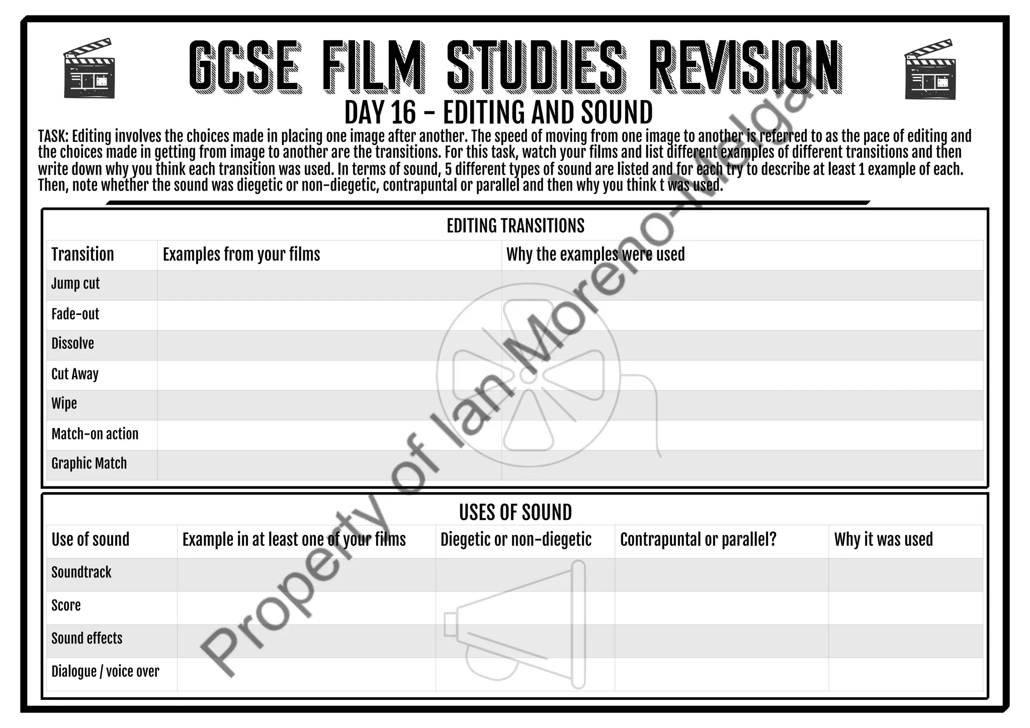 GCSE Film Studies Revision booklet | PDF