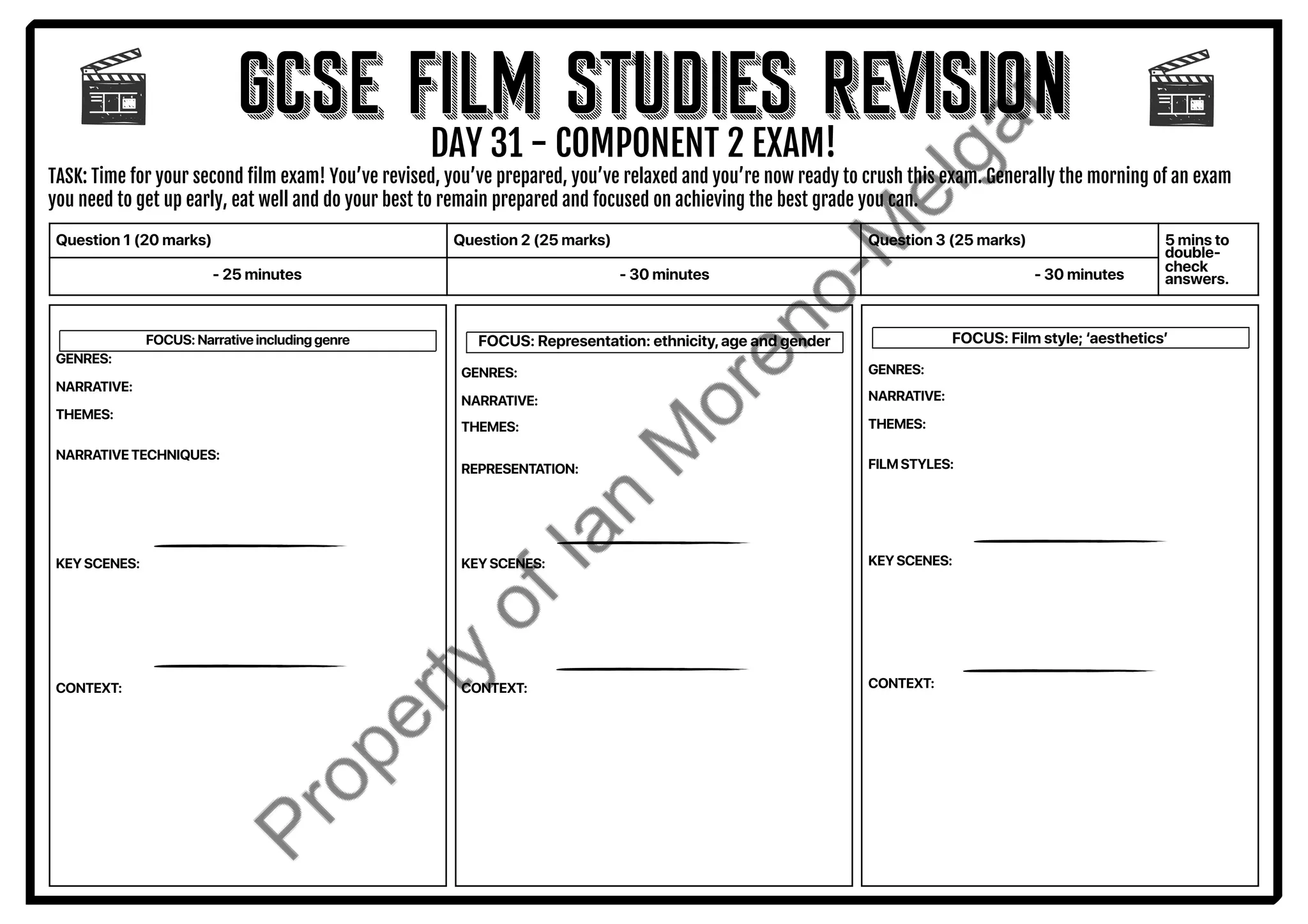 GCSE Film Studies Revision booklet | PDF