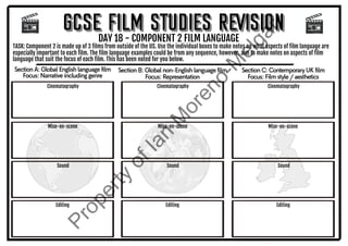 GCSE Film Studies Revision booklet | PDF