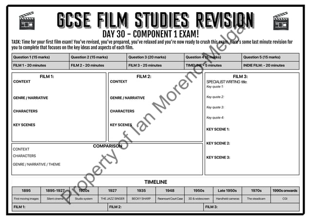 GCSE Film Studies Revision booklet | PDF | Screenwriting | Content ...