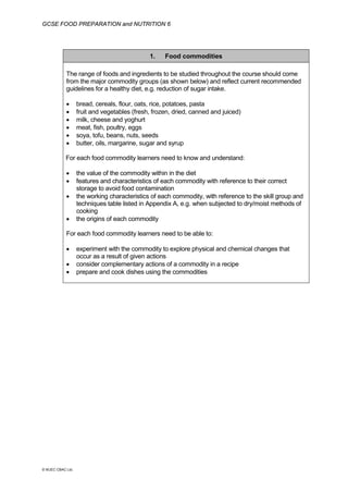 GCSE Food | PDF