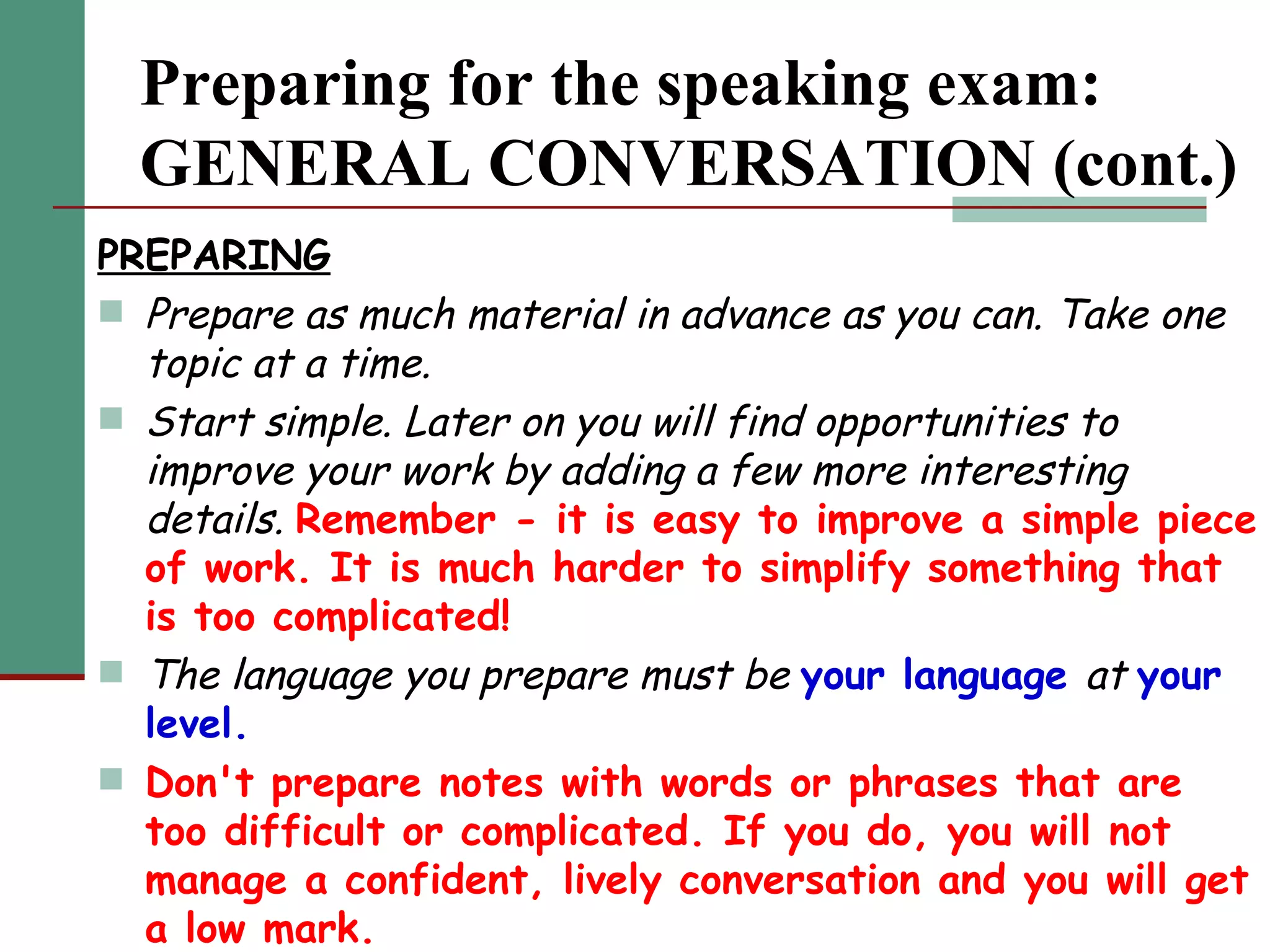 Gcse French Revision Speaking | PPT