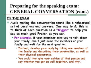 Gcse French Revision Speaking | PPT