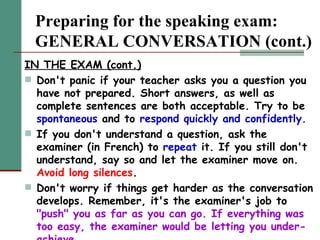 Gcse French Revision Speaking | PPT