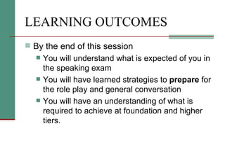 Gcse French Revision Speaking | PPT