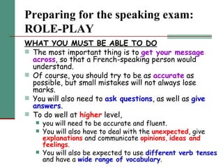 Gcse French Revision Speaking | PPT