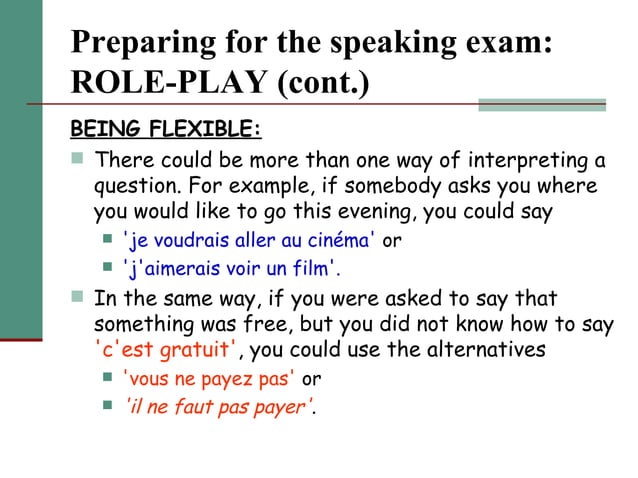 Gcse French Revision Speaking | PPT