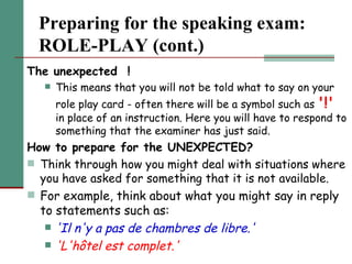 Gcse French Revision Speaking | PPT