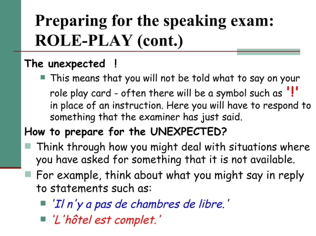 Gcse French Revision Speaking | PPT