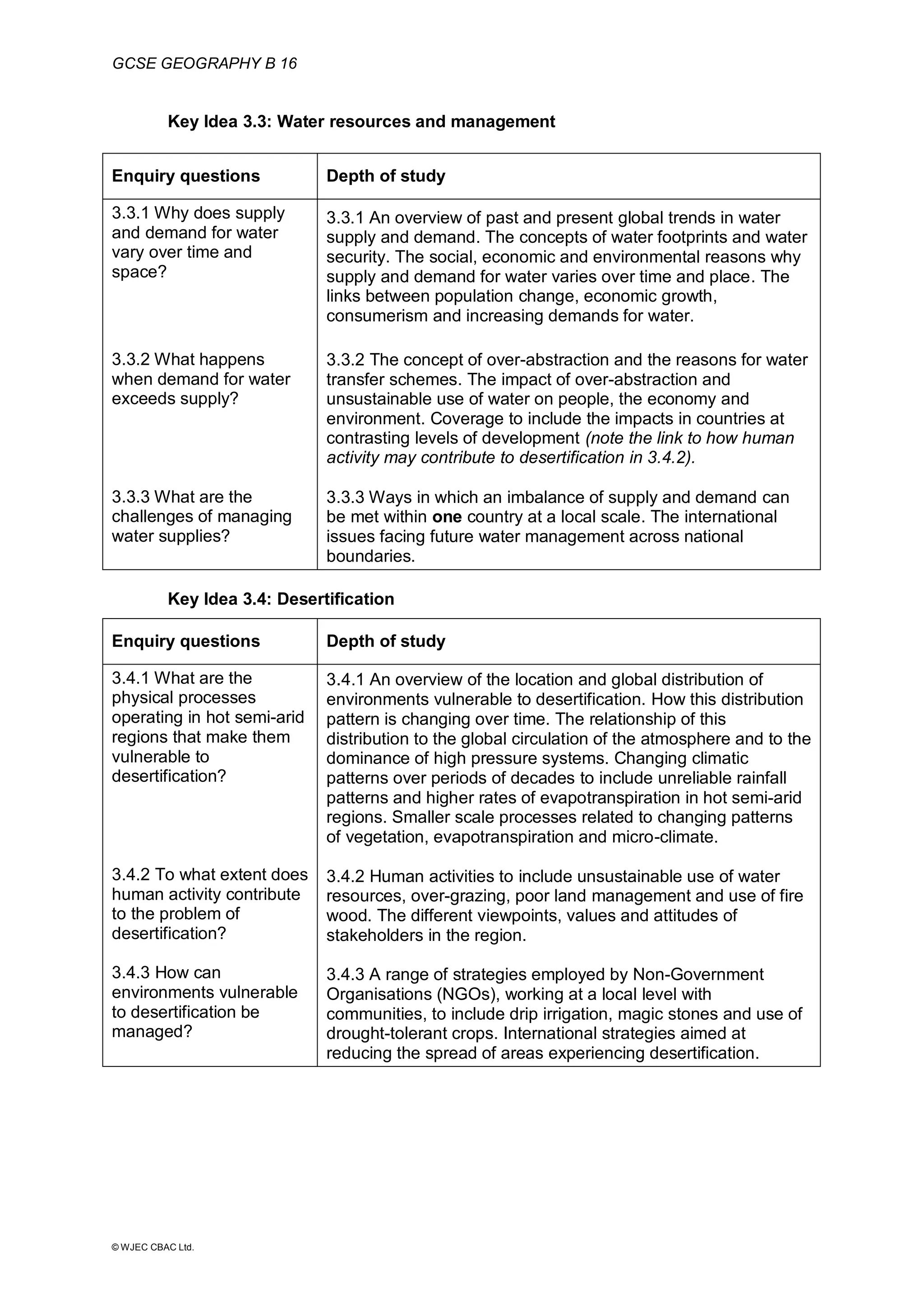 GCSE Geography | PDF