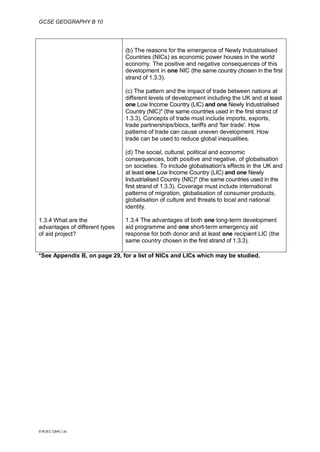 GCSE Geography | PDF