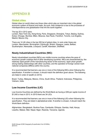 GCSE Geography | PDF