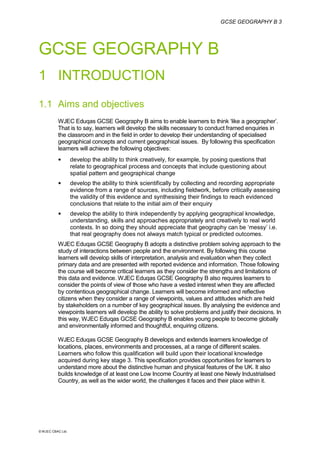 GCSE Geography | PDF