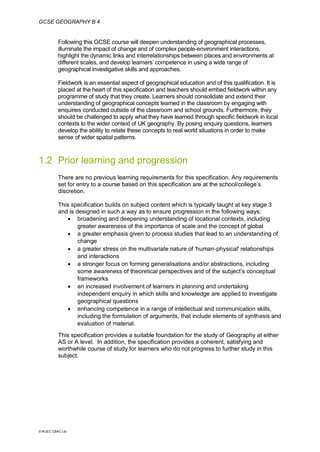GCSE Geography | PDF