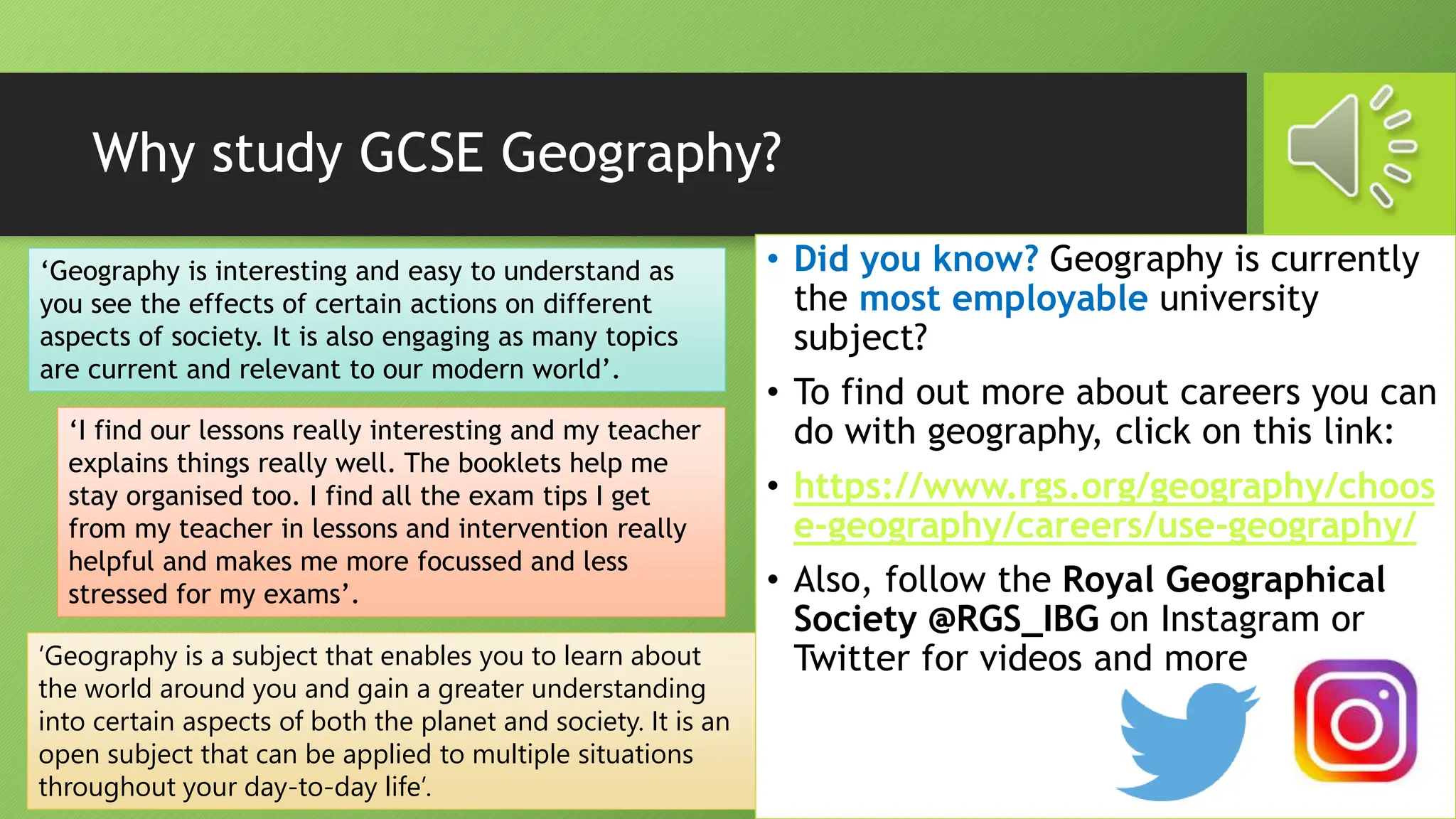 GCSE Geography - Year 9 Options Process 2024 | PPT