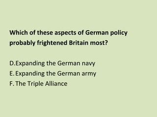 Gcse History ww 1 - causes of war | PPT | Death, Injury, or Military ...