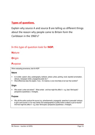 Gcse history b modern world history revision booklet | DOCX