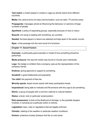GCSE Key Terms Glossary | DOCX