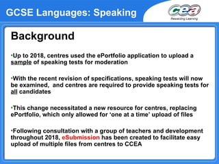 GCSE Languages eSubmission Presentation.ppt