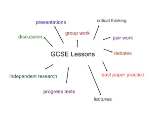 GCSE lesson activities and skills | PPTX